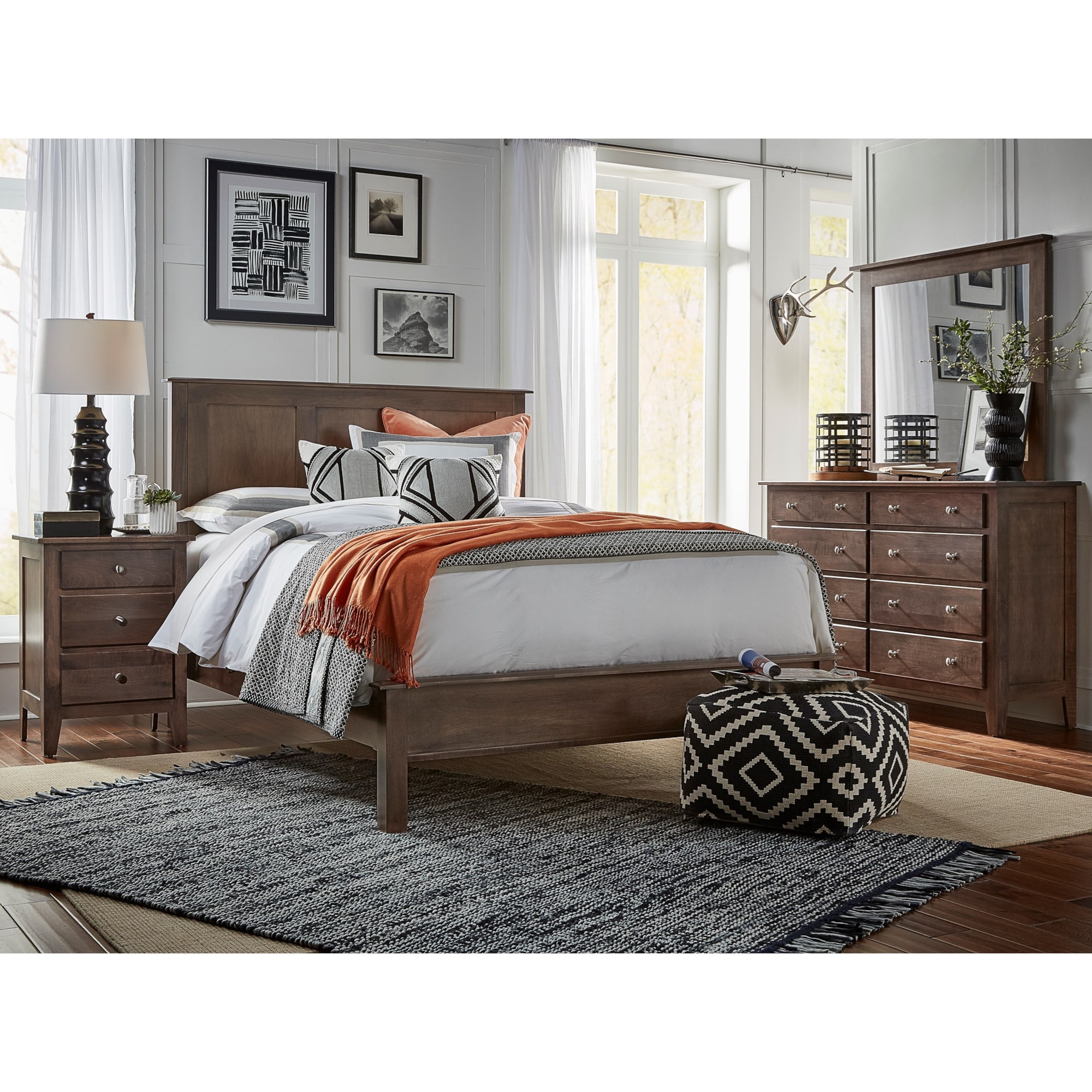 Daniel's Amish Mapleton 30-5014+5034+5004 King Bed with Low Footboard | Belfort Furniture ...